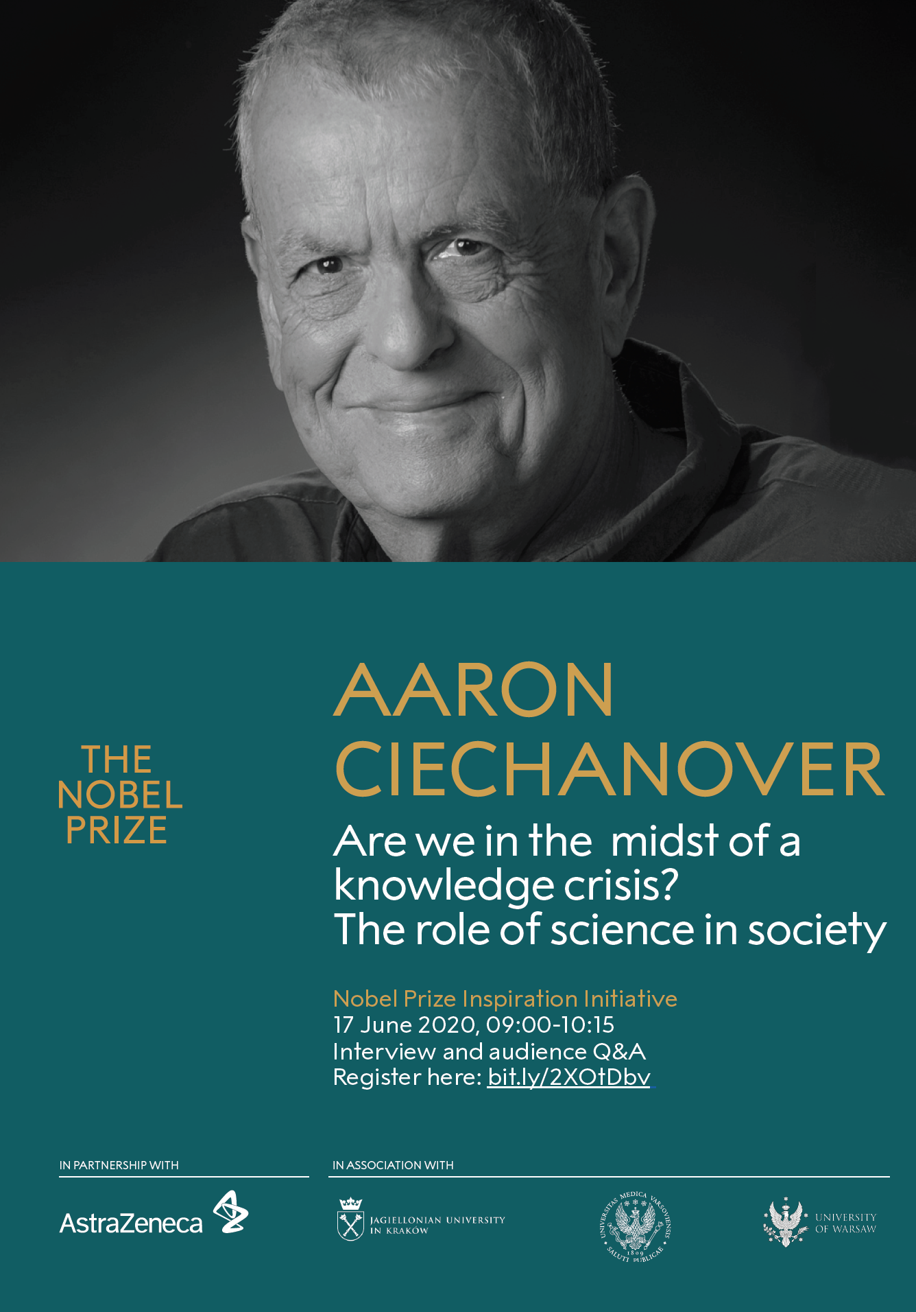 Online meeting with Prof. Aaron Ciechanover | University of Warsaw